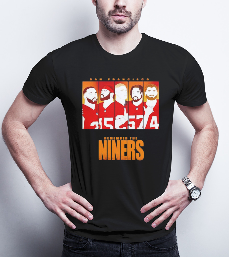 San Francisco 49ers Remember The Niners Players Red Jerseys T-Shirt