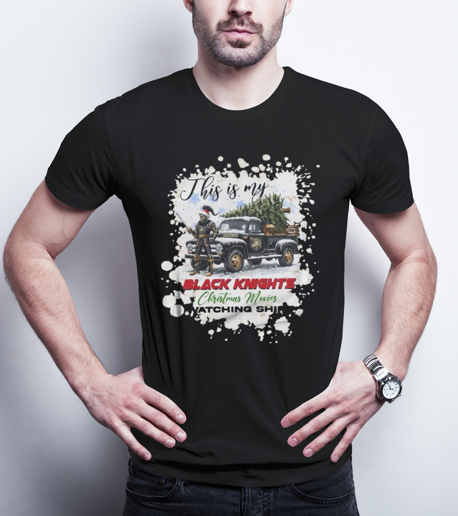 This Is My Black Knights Christmas Movies Watching T-Shirt