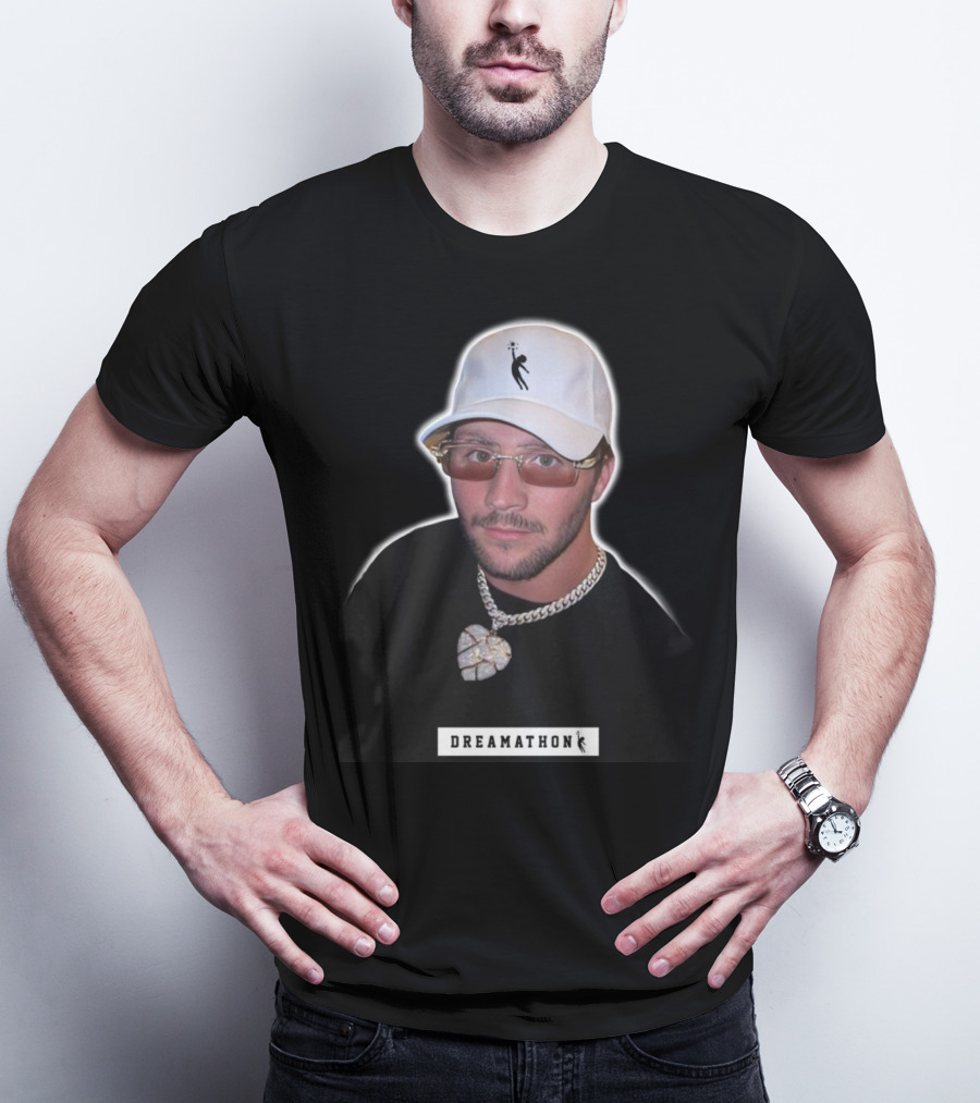 Josh Allen Dreamathon White Cap And Chain T-Shirt
