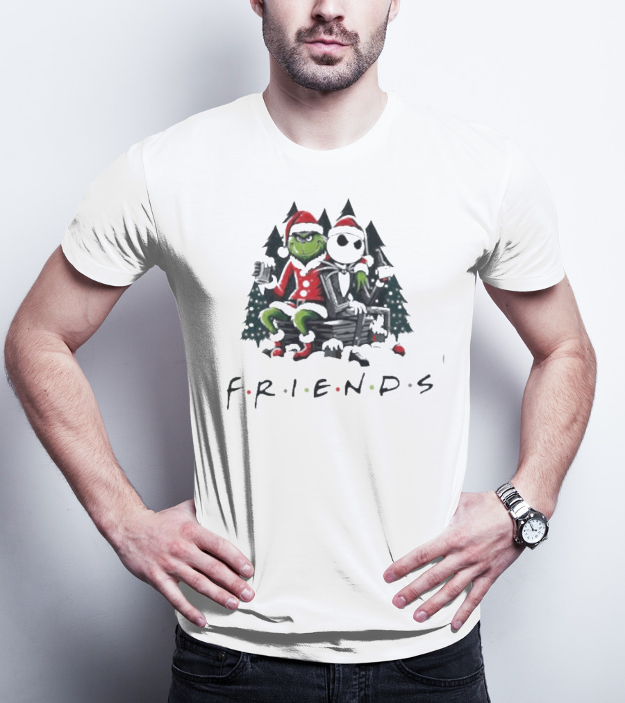 Grinch And Jack Skellington Christmas Friends T-Shirt