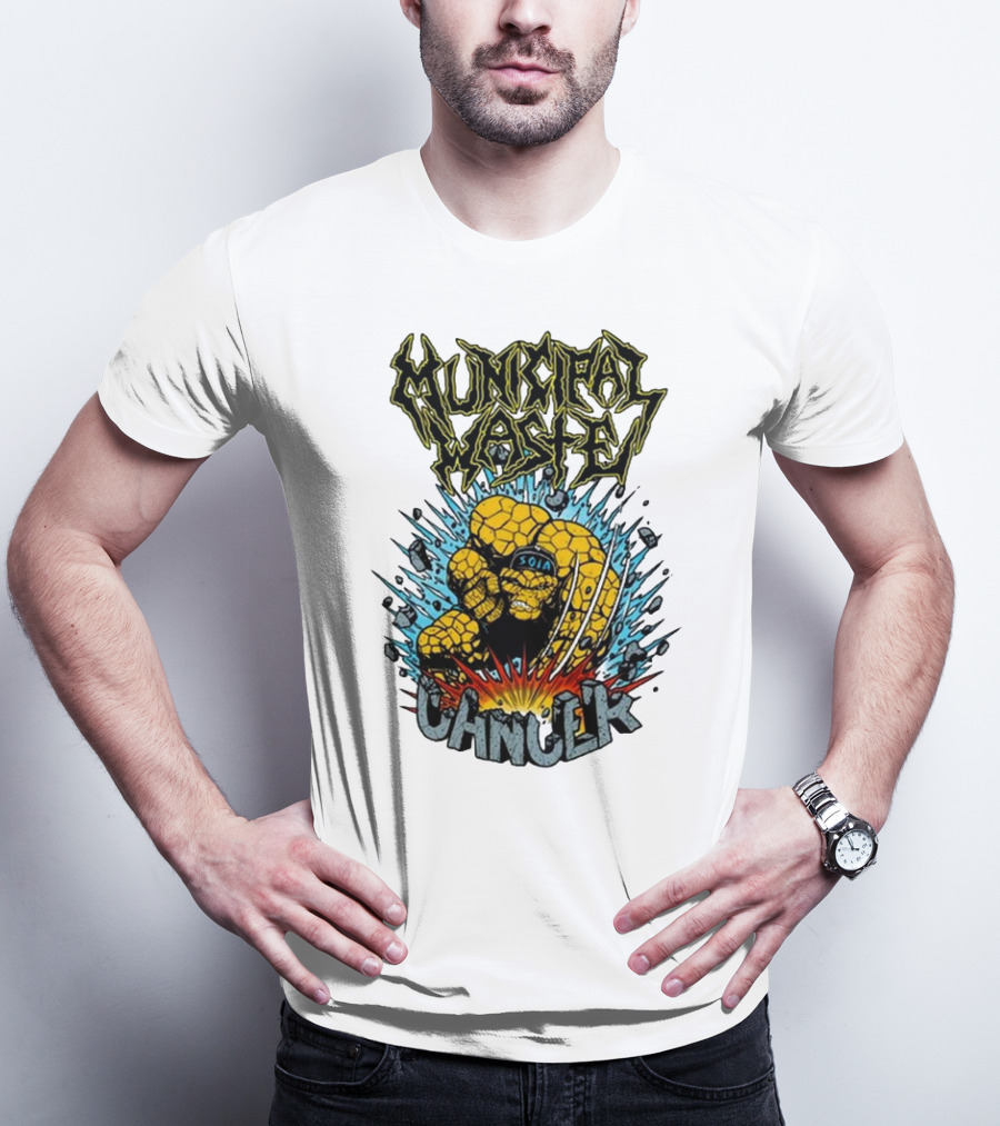 Municipal Waste SOIA Thing Clobberin Cancer Explosion T-Shirt