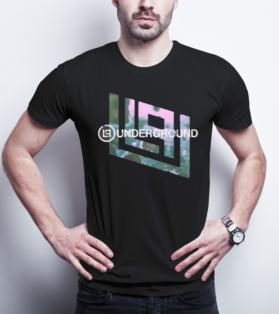 Linkin Park Underground LPU Photo Black Geometric T-Shirt