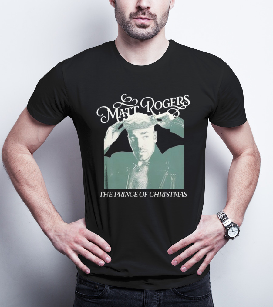 Matt Rogers The Prince Of Christmas Retro Style Holiday T-Shirt