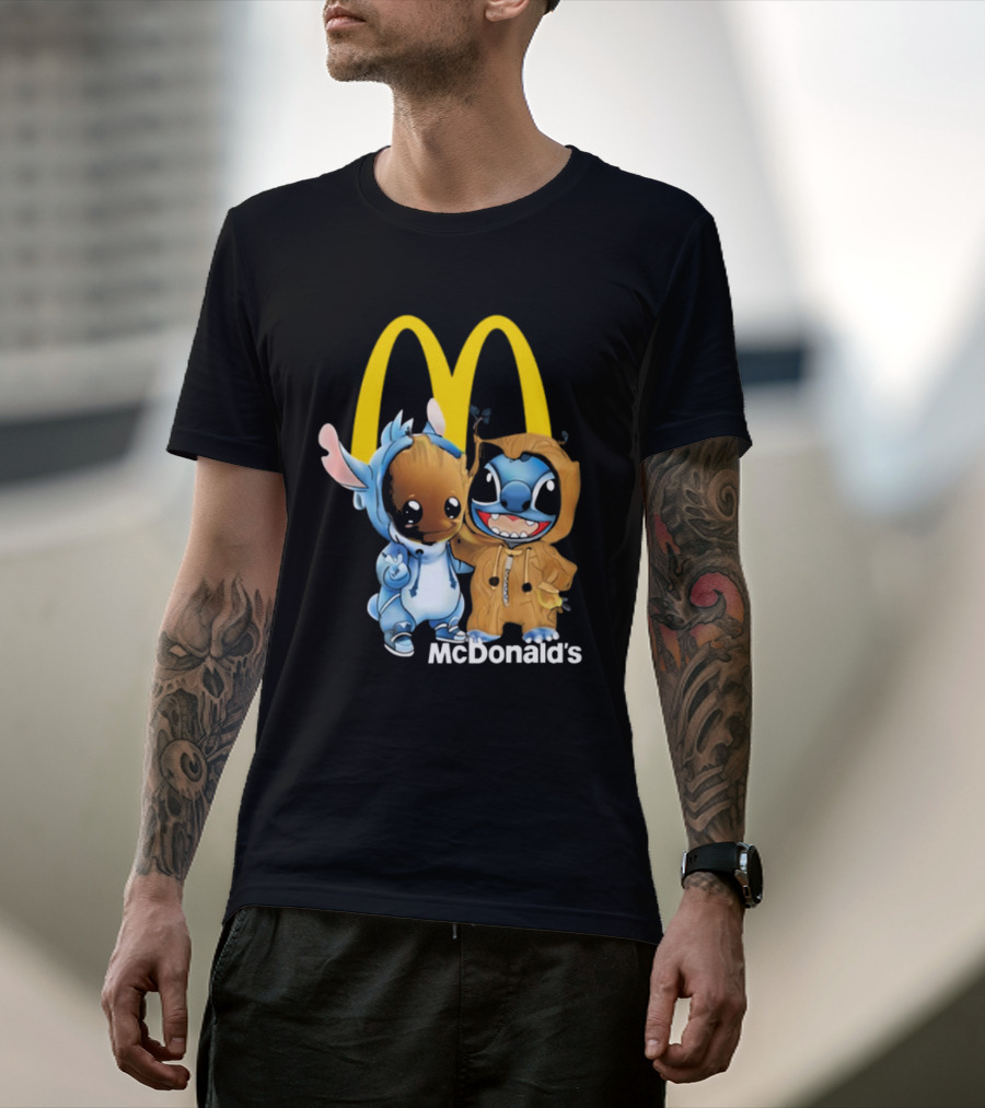 Groot Stitch McDonald’s Crossover T-Shirt