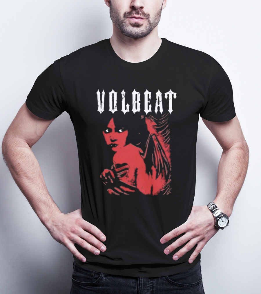 Volbeat Heaven Nor Hell Red Angel T-Shirt