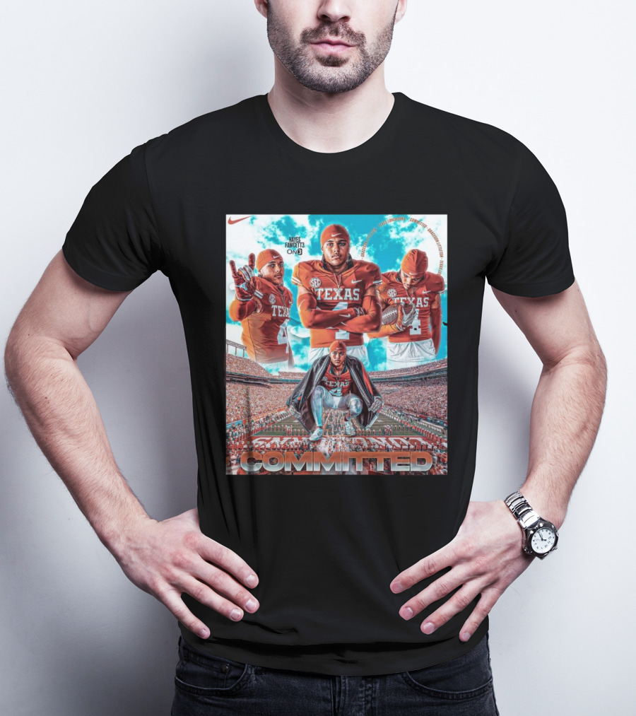 Texas Longhorns Graceson Littleton Committed Football T-Shirt