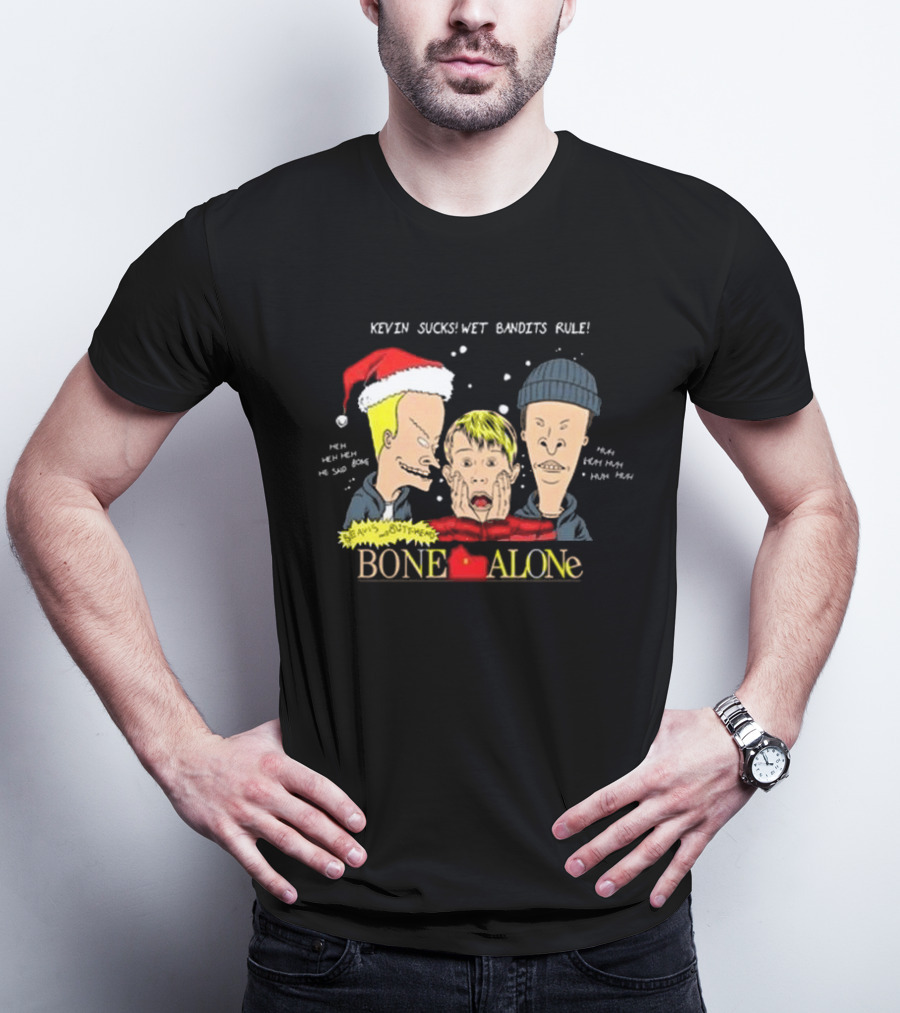 Beavis And Butt-Head Bone Alone Kevin Sucks Wet Bandits Rule T-Shirt