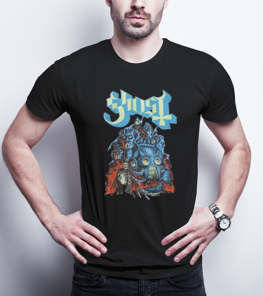 Ghost Band Robot Castle Glow In The Dark T-Shirt