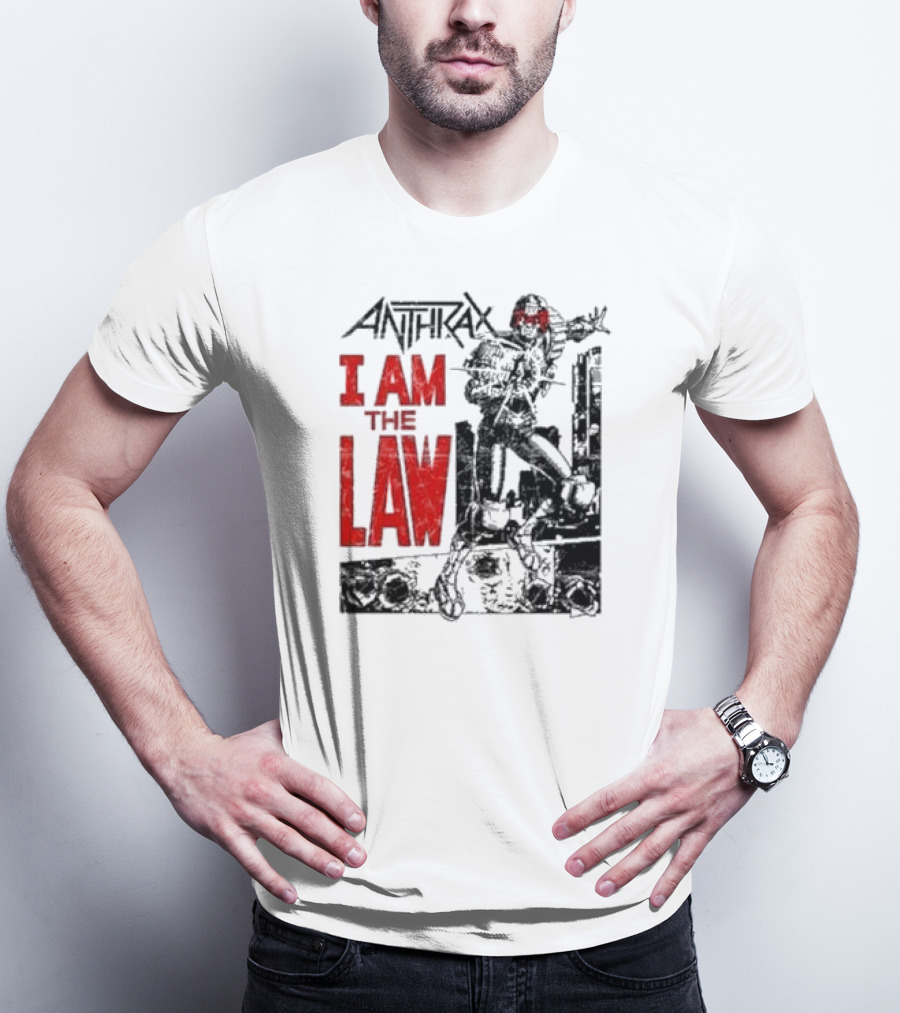 Anthrax I Am The Law Comic Judge Dredd T-Shirt