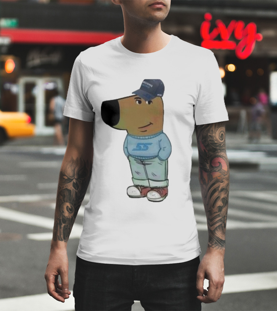 Williams Racing 55 Chill Guy Dog Hat T-Shirt