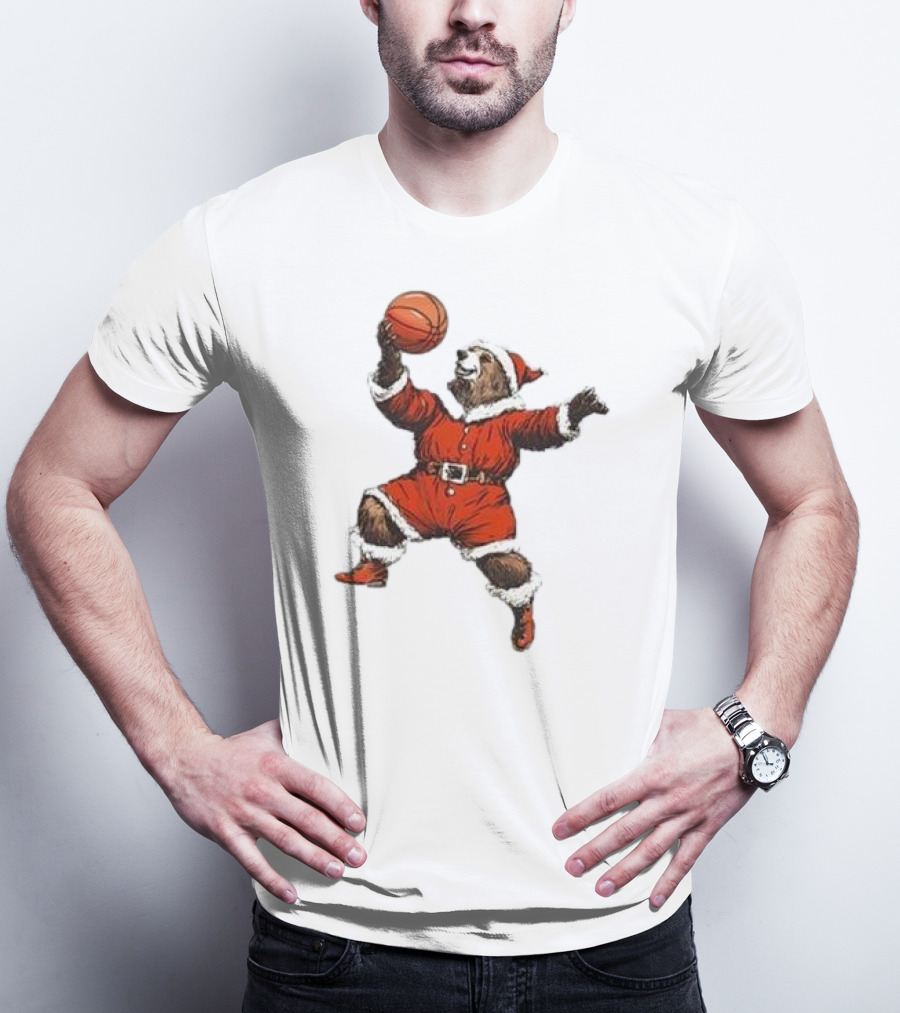 Choose 901 Santa Bear Basketball Holiday T-Shirt