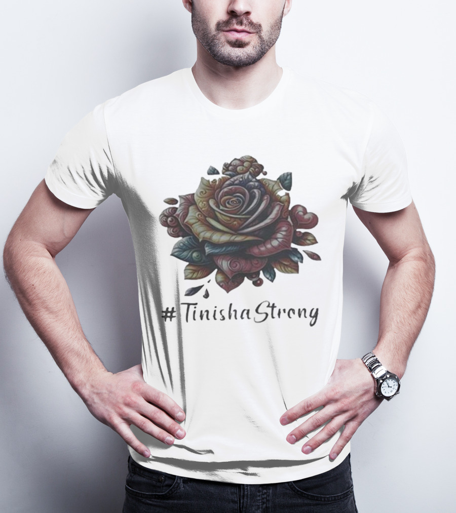 TinishaStrong Rose Floral T-Shirt