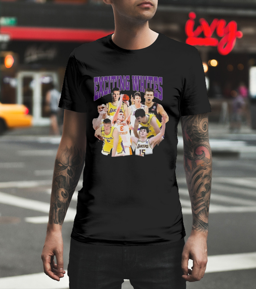 Dalton Knecht Austin Reaves Exciting Whites Lakers Basketball T-Shirt