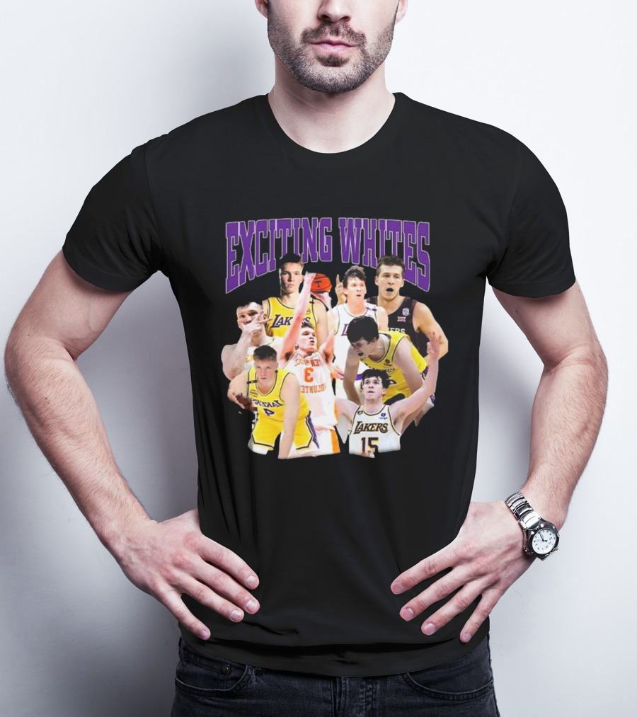 Dalton Knecht Austin Reaves Exciting Whites Lakers Basketball T-Shirt