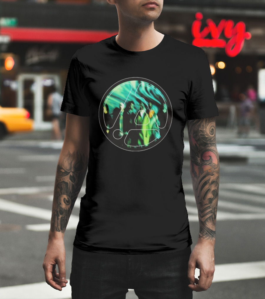 Linkin Park From Zero Framed Green Abstract Circle T-Shirt