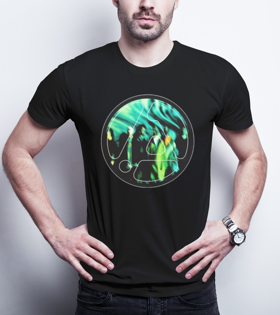 Linkin Park From Zero Framed Green Abstract Circle T-Shirt