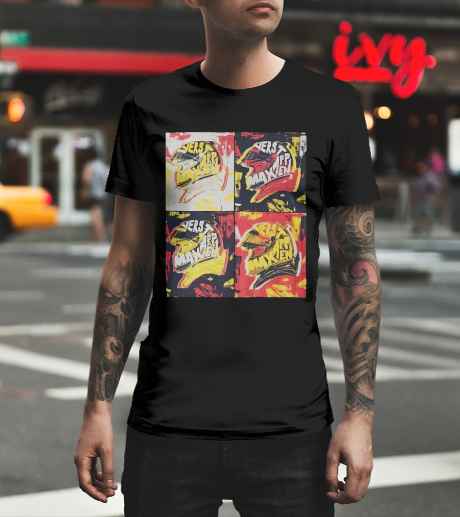 Red Bull Racing Verstappen Pop Art Helmet T-Shirt