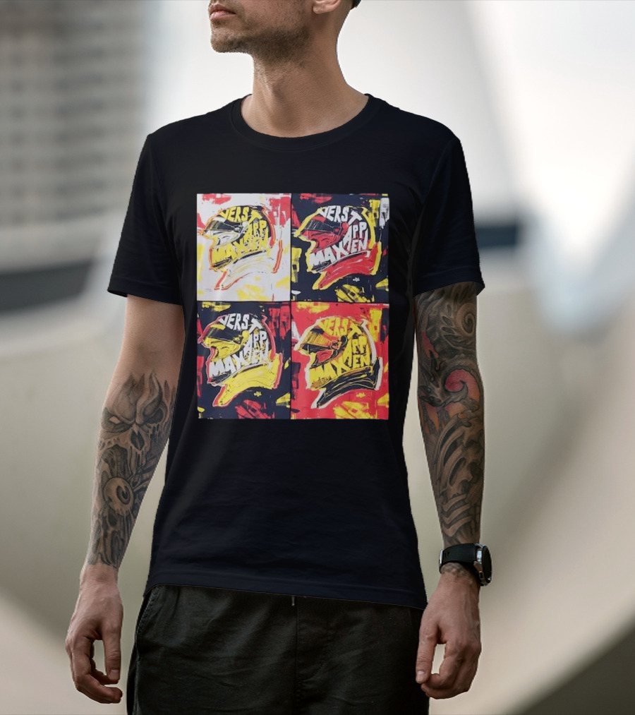 Red Bull Racing Verstappen Pop Art Helmet T-Shirt