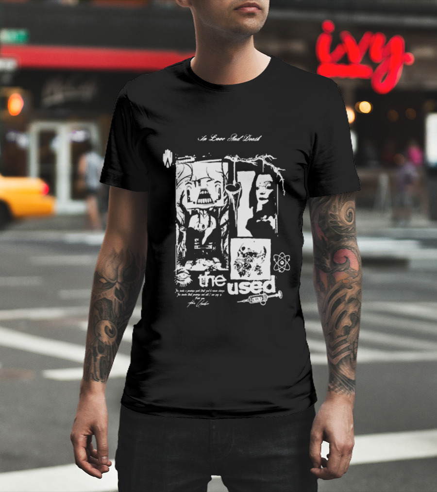 The Used No Love Lost Skull Collage T-Shirt