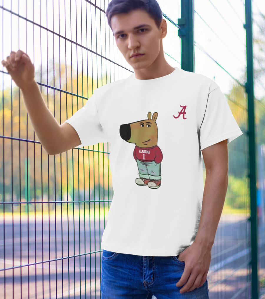 Alabama Crimson Tide Chill Cartoon Character T-Shirt