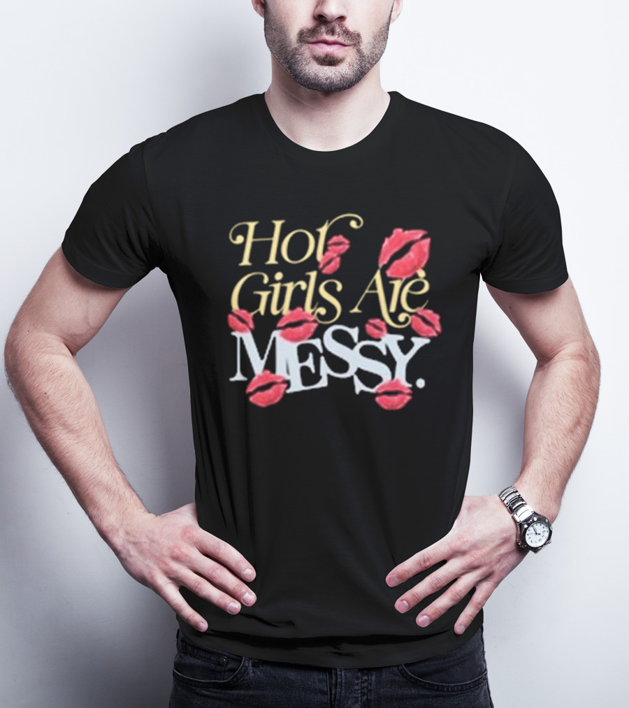 Alix Earle Hot Girls Are Messy Lips T-Shirt