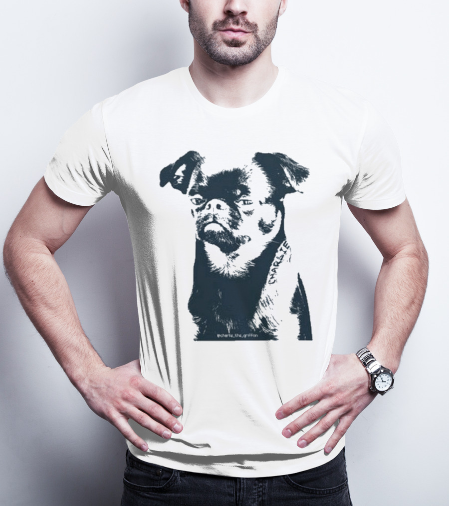 Charlie The Griffon Charlie Face Sketch T-Shirt