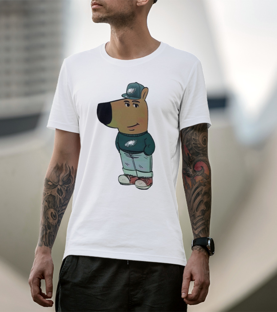 I Am Just A Chill Guy Philadelphia Eagles Character In Hat T-Shirt