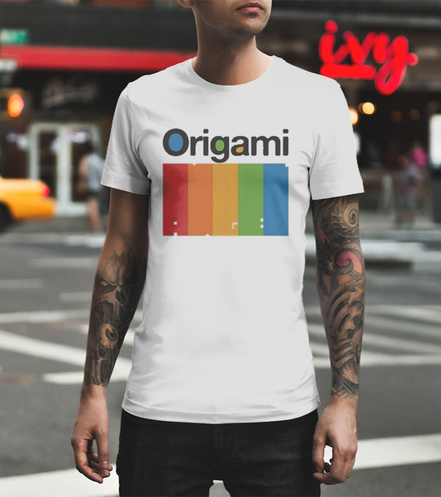 Origami Spectrum Rainbow Blocks T-Shirt