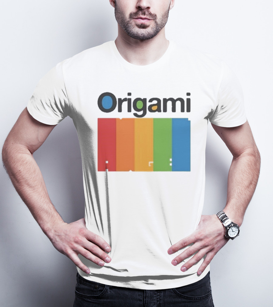 Origami Spectrum Rainbow Blocks T-Shirt