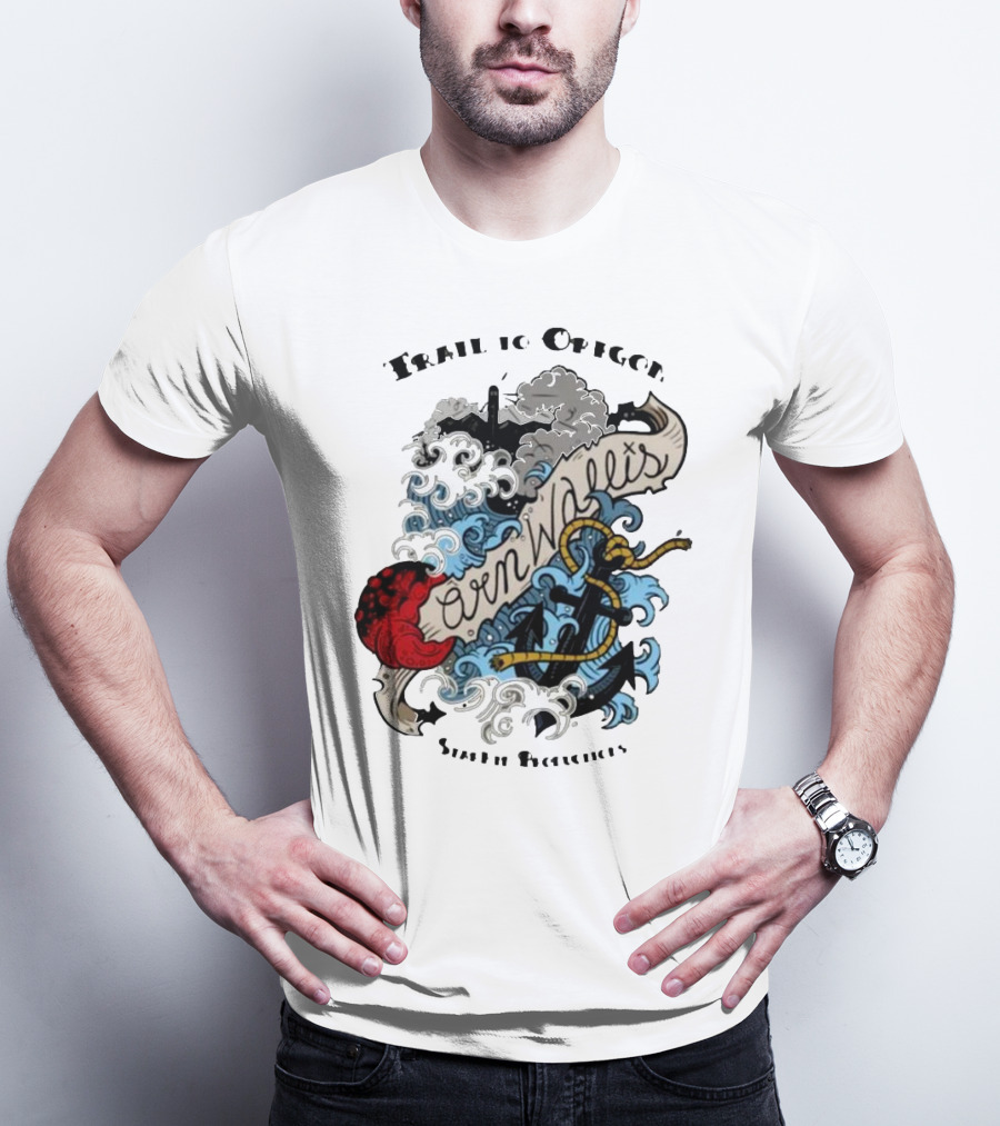 Trail To Oregon Cornwallis Ship Features T-Shirt