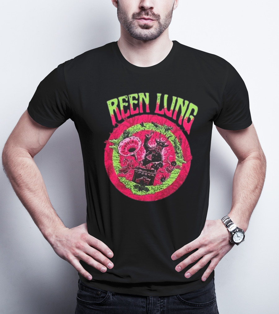 REEN LUNG DJ Goatwizard Trippy Psychedelic T-Shirt