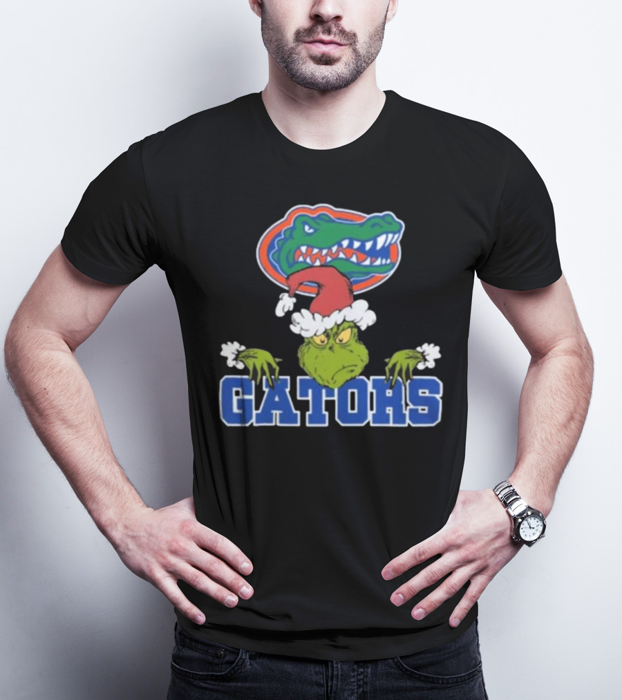 Florida Gators Grinch Christmas Football T-Shirt