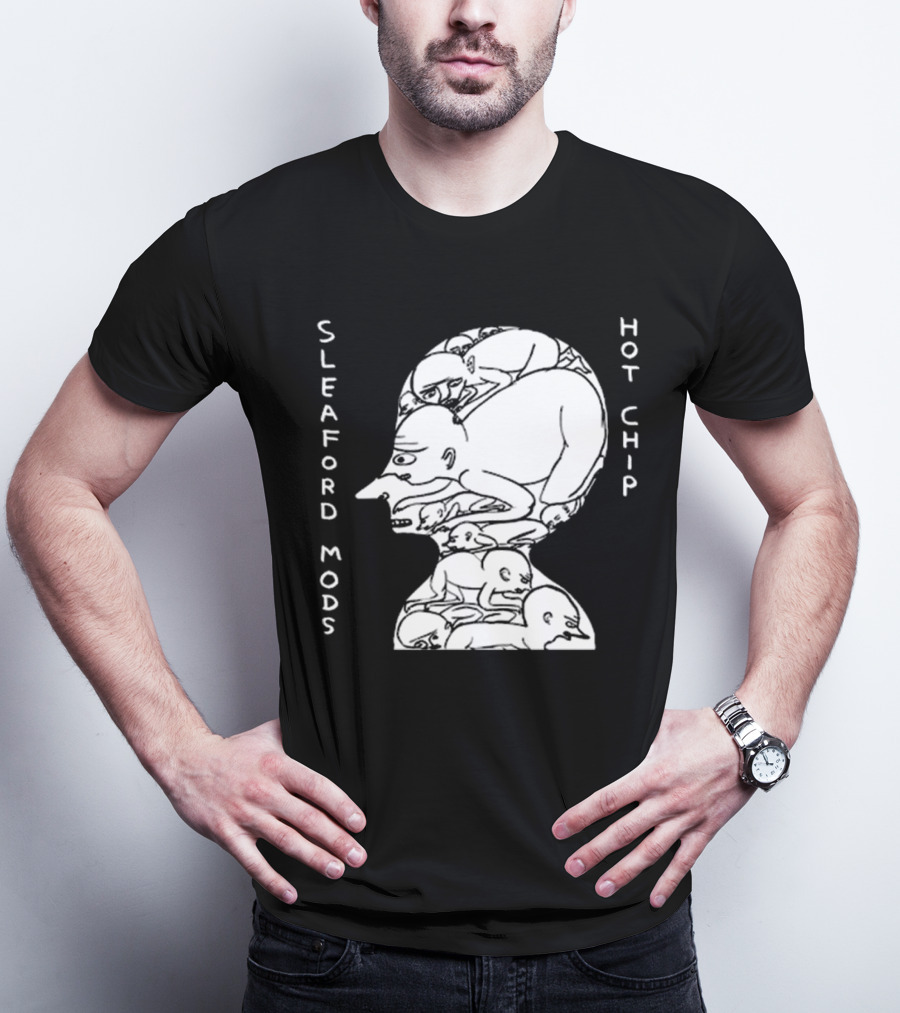 Sleaford Mods Hot Chip Abstract Figure Array T-Shirt