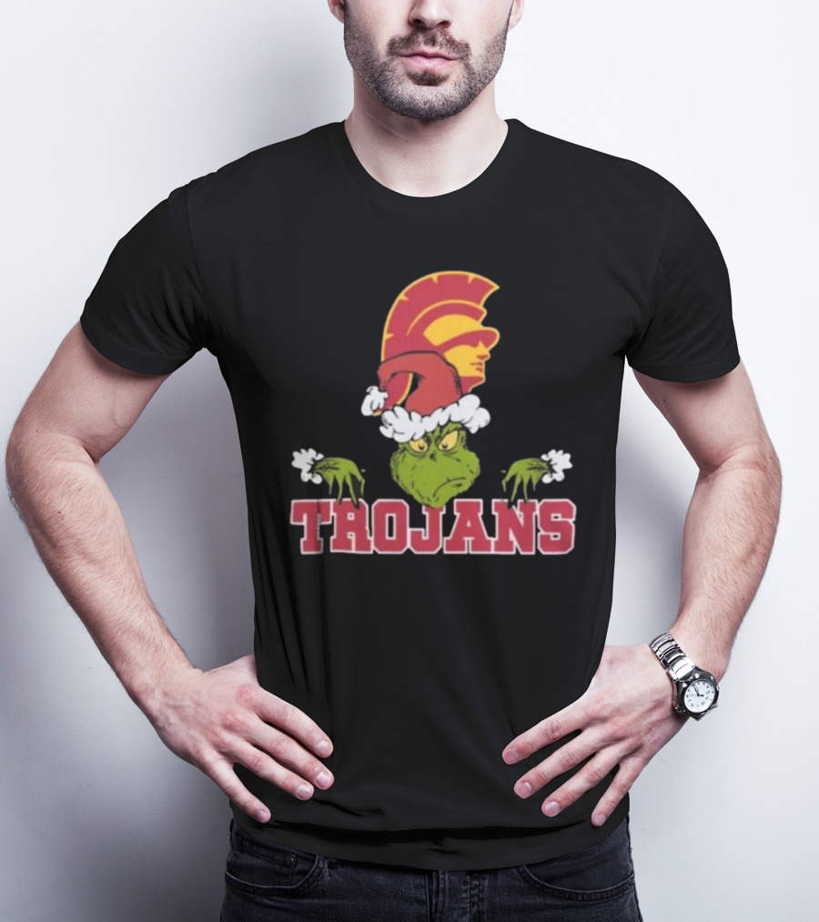 USC Trojans Football Grinch Christmas T-Shirt
