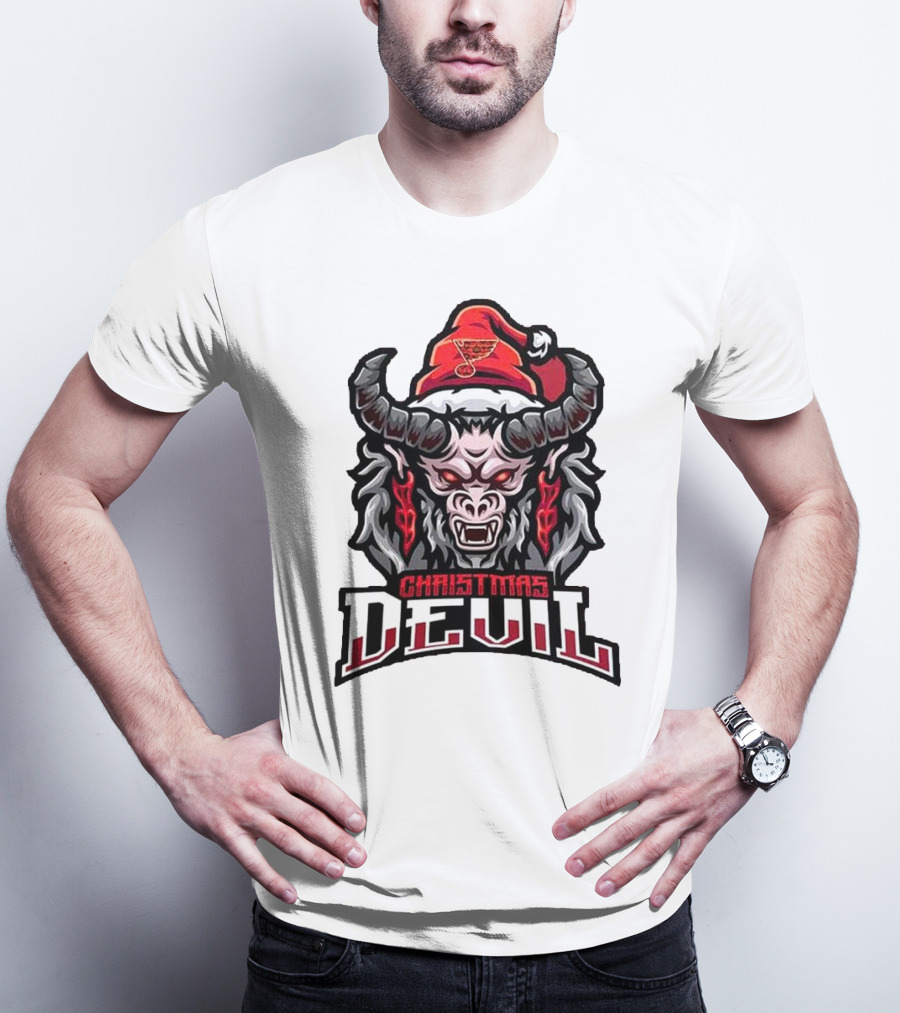 St. Louis Blues Krampus Christmas Devil NHL T-Shirt