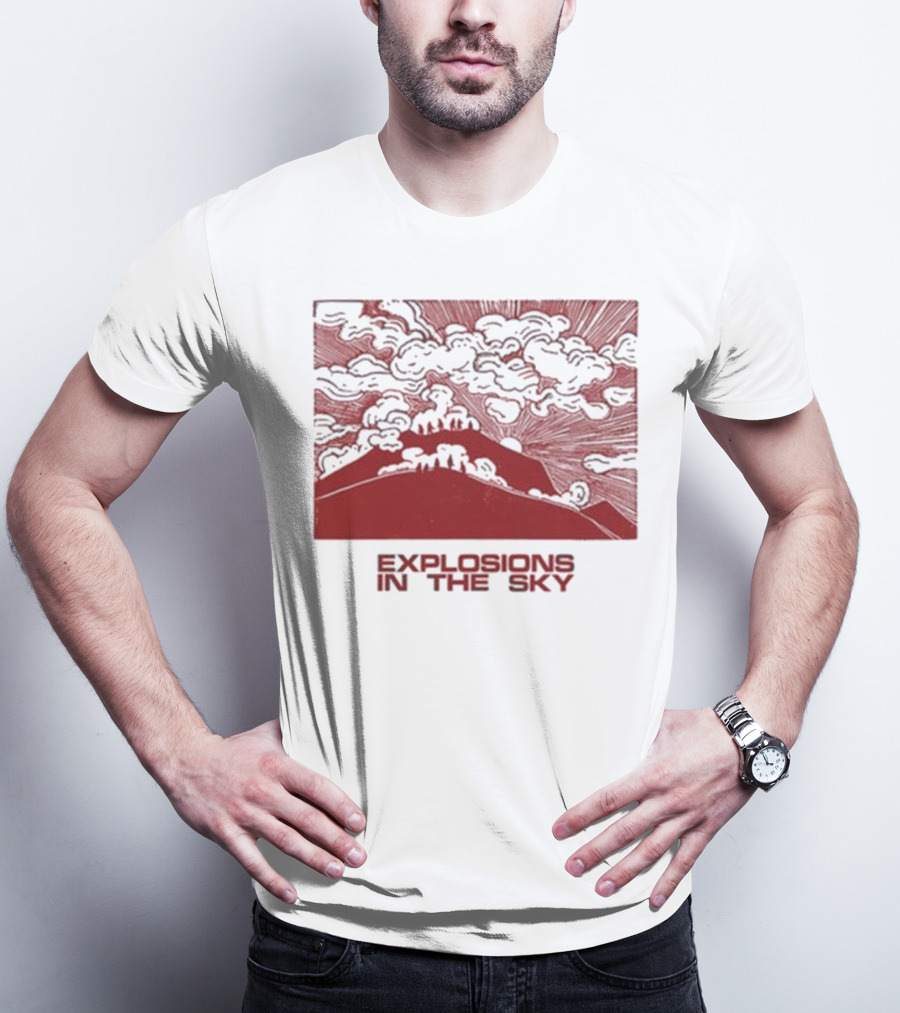 Explosions In The Sky End Natural Cloud Mountain Landscape T-Shirt