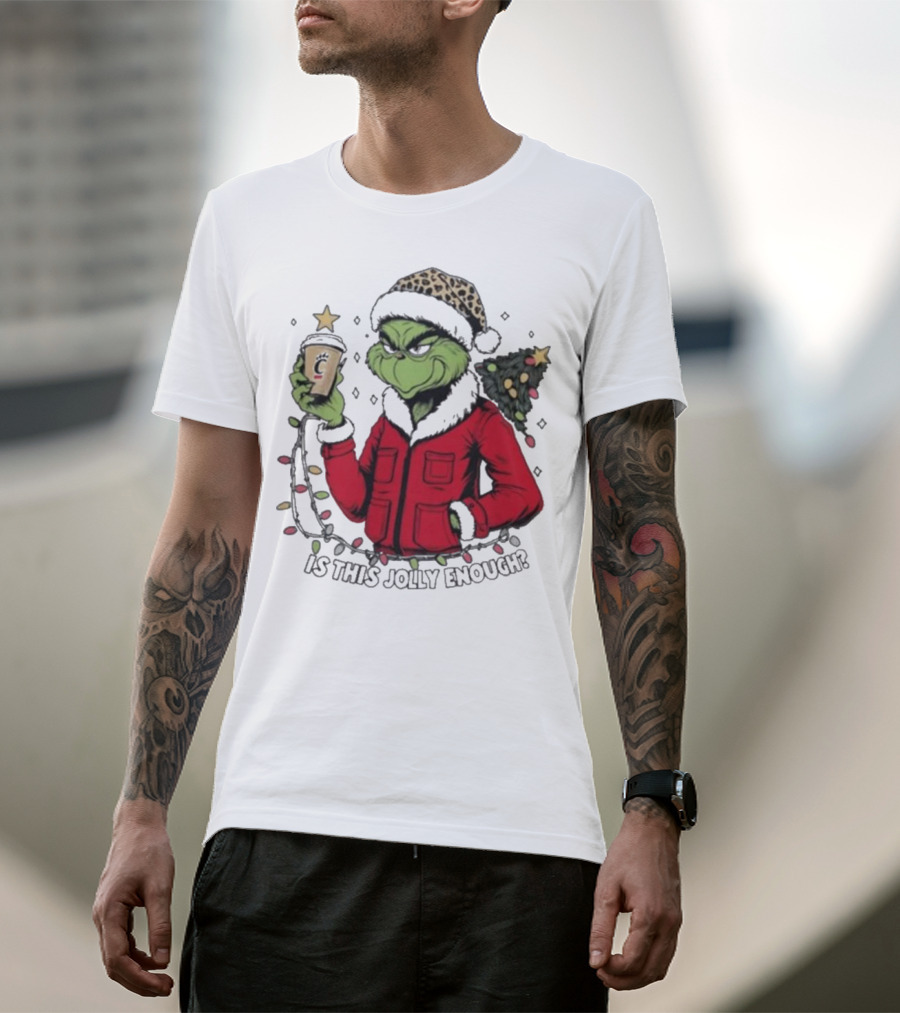 Cincinnati Bearcats Grinch Christmas Is This Jolly Enough T-Shirt