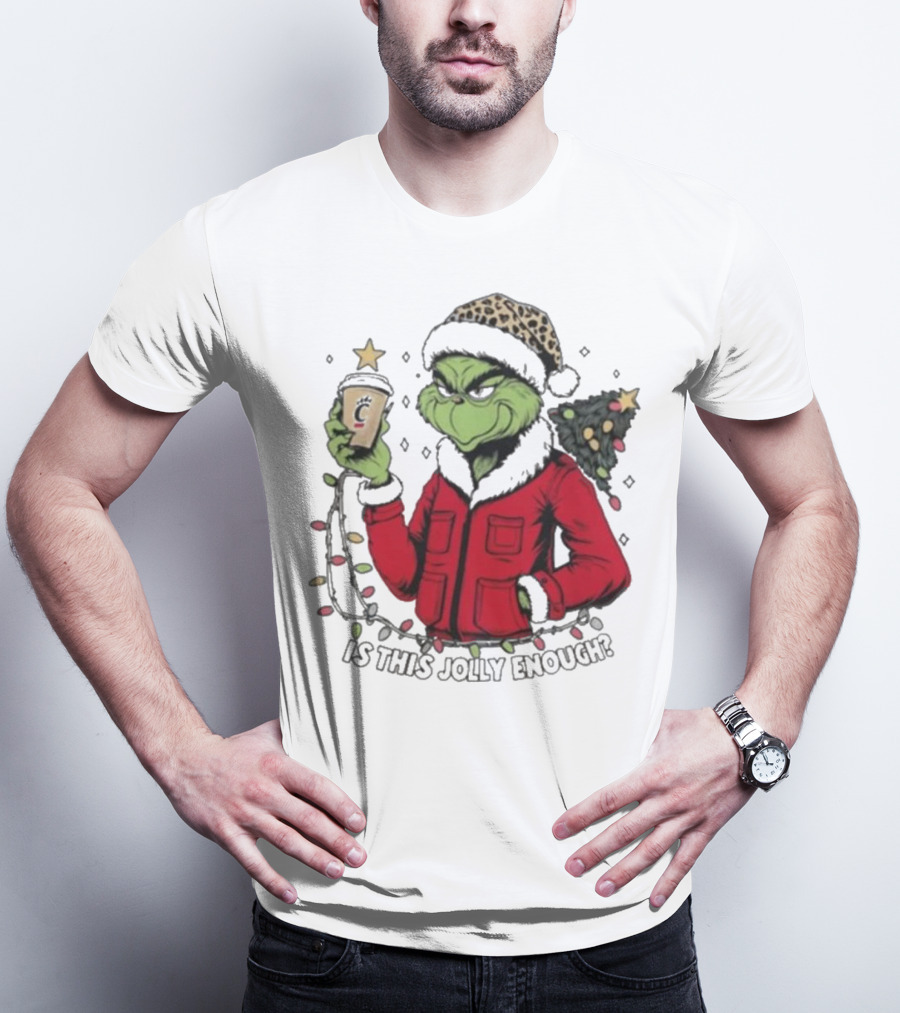 Cincinnati Bearcats Grinch Christmas Is This Jolly Enough T-Shirt