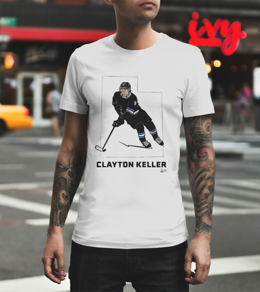 Clayton Keller Hockey Star In State Outline T-Shirt