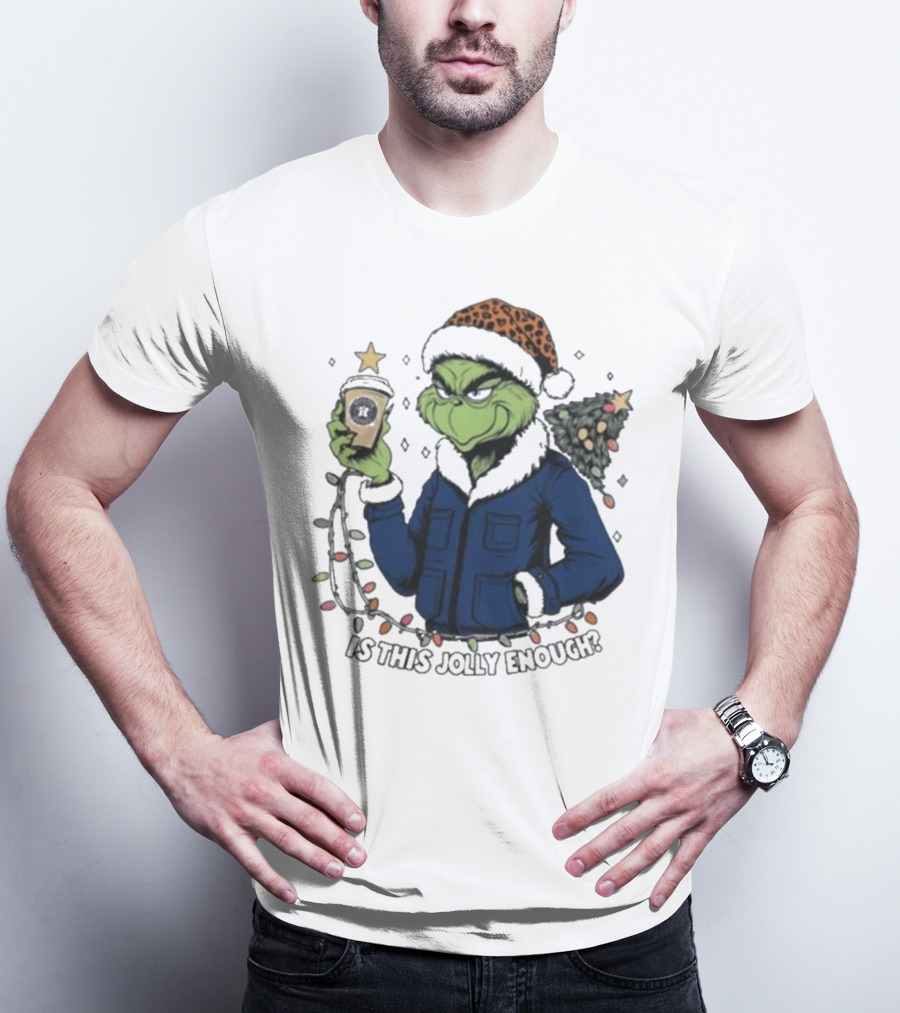 Houston Astros Grinch Christmas Is This Jolly Enough Holiday T-Shirt