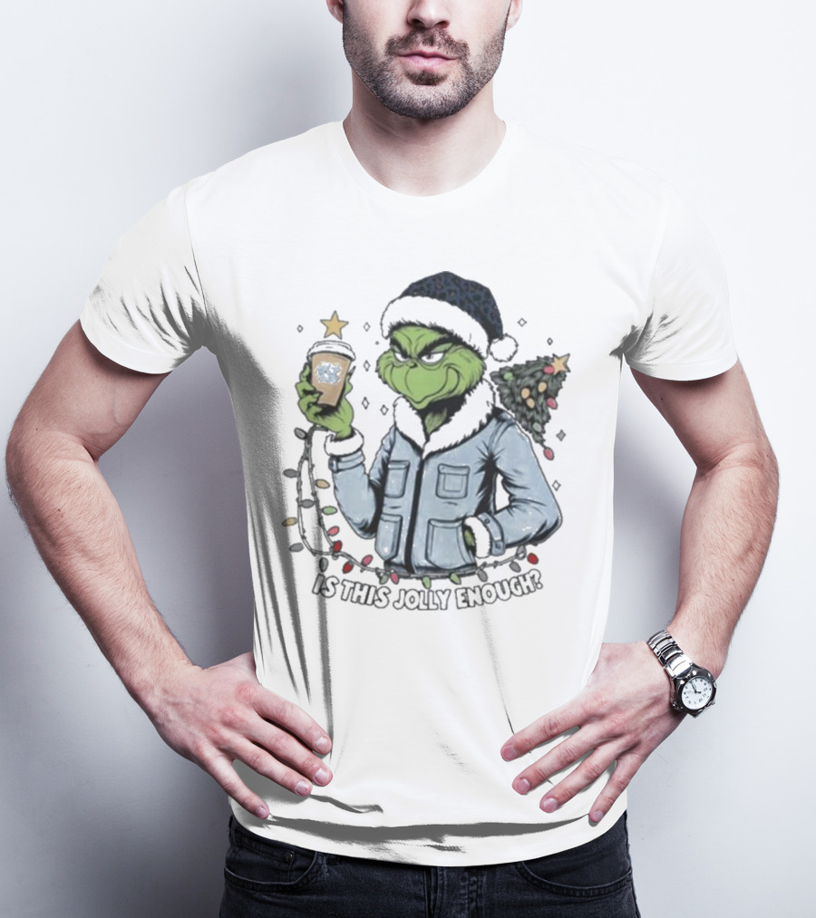 North Carolina Tar Heels Grinch Is This Jolly Enough Merry Christmas T-Shirt