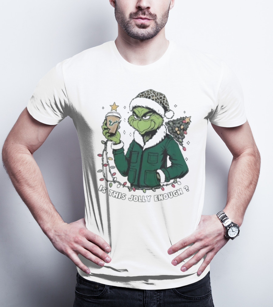 South Florida Bulls Grinch Is This Jolly Enough Merry Christmas T-Shirt