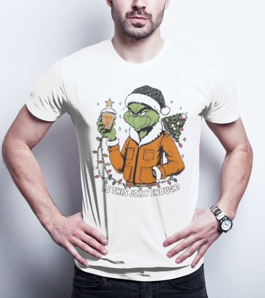 Tennessee Volunteers Grinch Is This Jolly Enough Merry Christmas T-Shirt