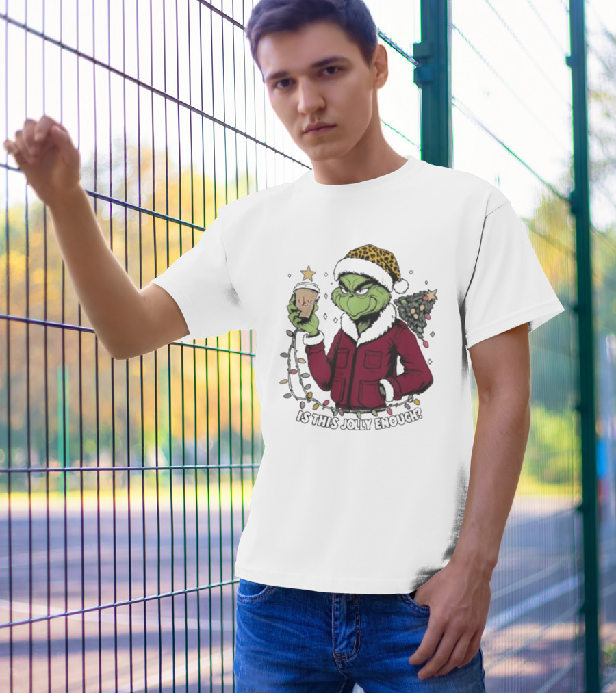 ULM Warhawks Santa Grinch Coffee Christmas Is This Jolly Enough T-Shirt