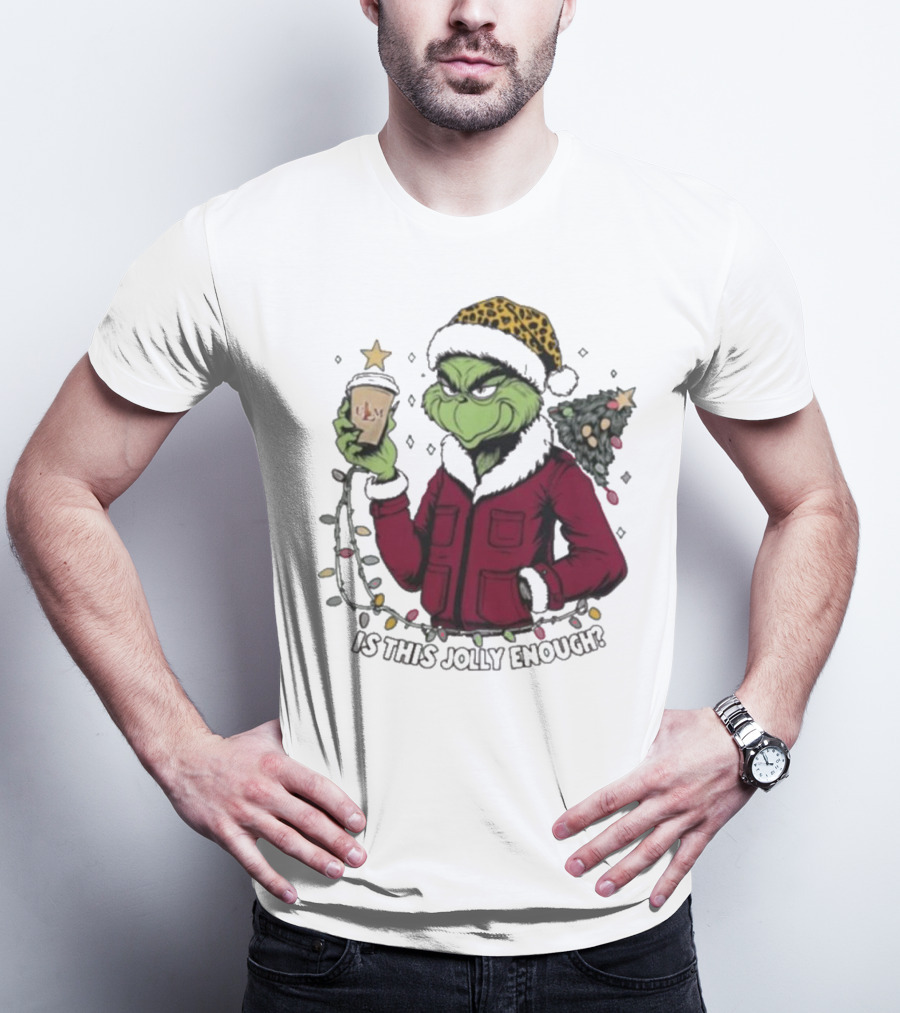ULM Warhawks Santa Grinch Coffee Christmas Is This Jolly Enough T-Shirt