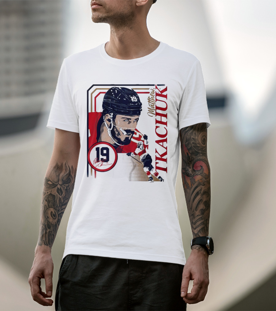 Matthew Tkachuk Number 19 Collage Frame Hockey T-Shirt