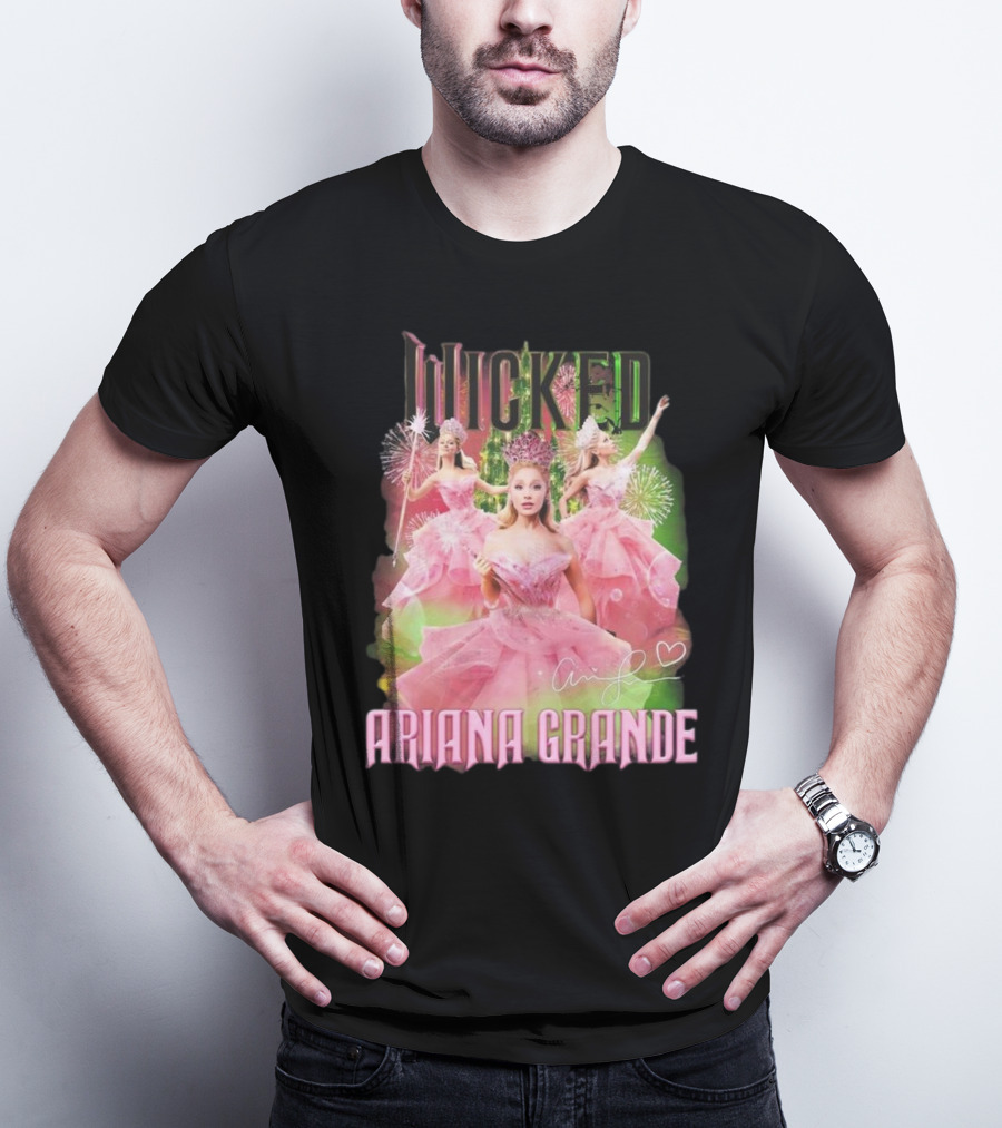 Wicked Ariana Grande Signature Pink Dress Trio T-Shirt
