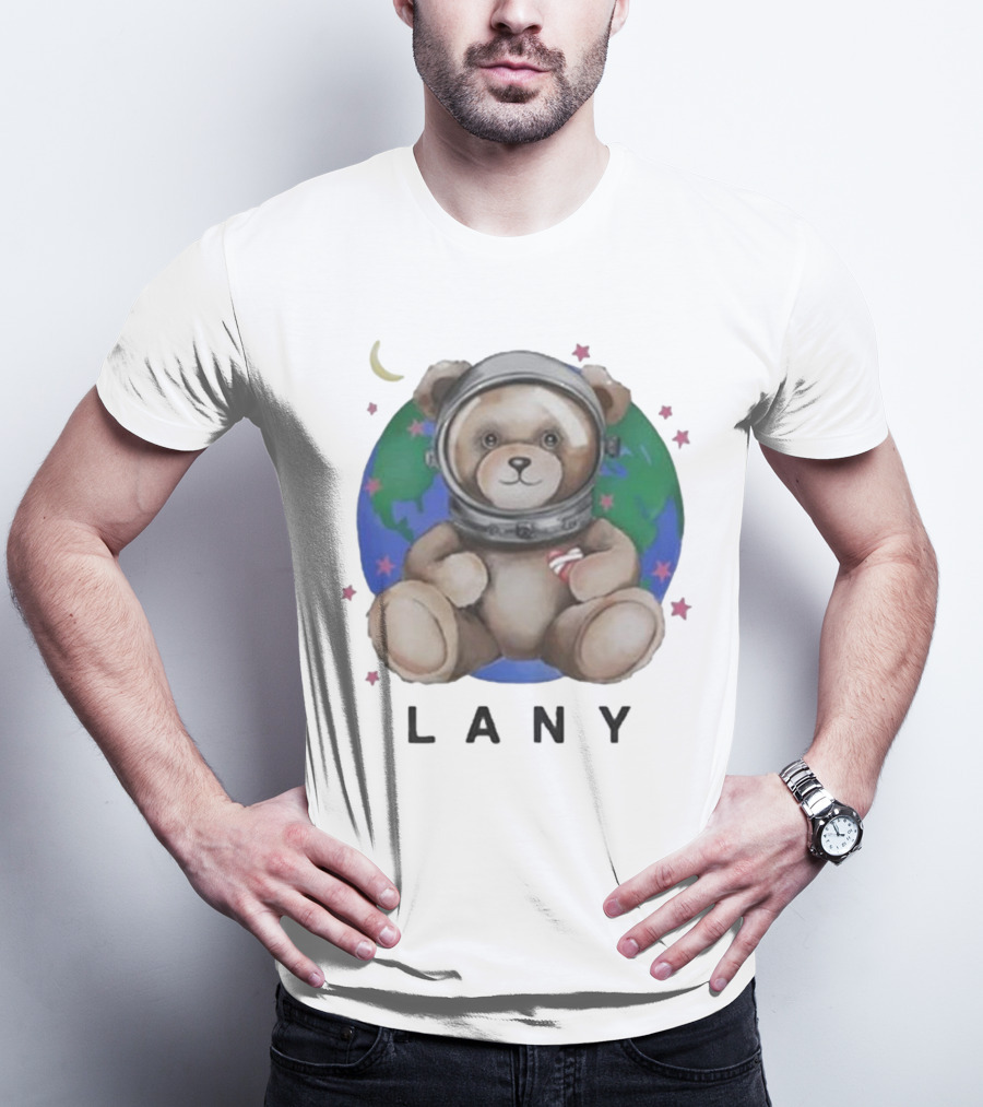 Lany Astro Bear Earth Stars Moon T-Shirt