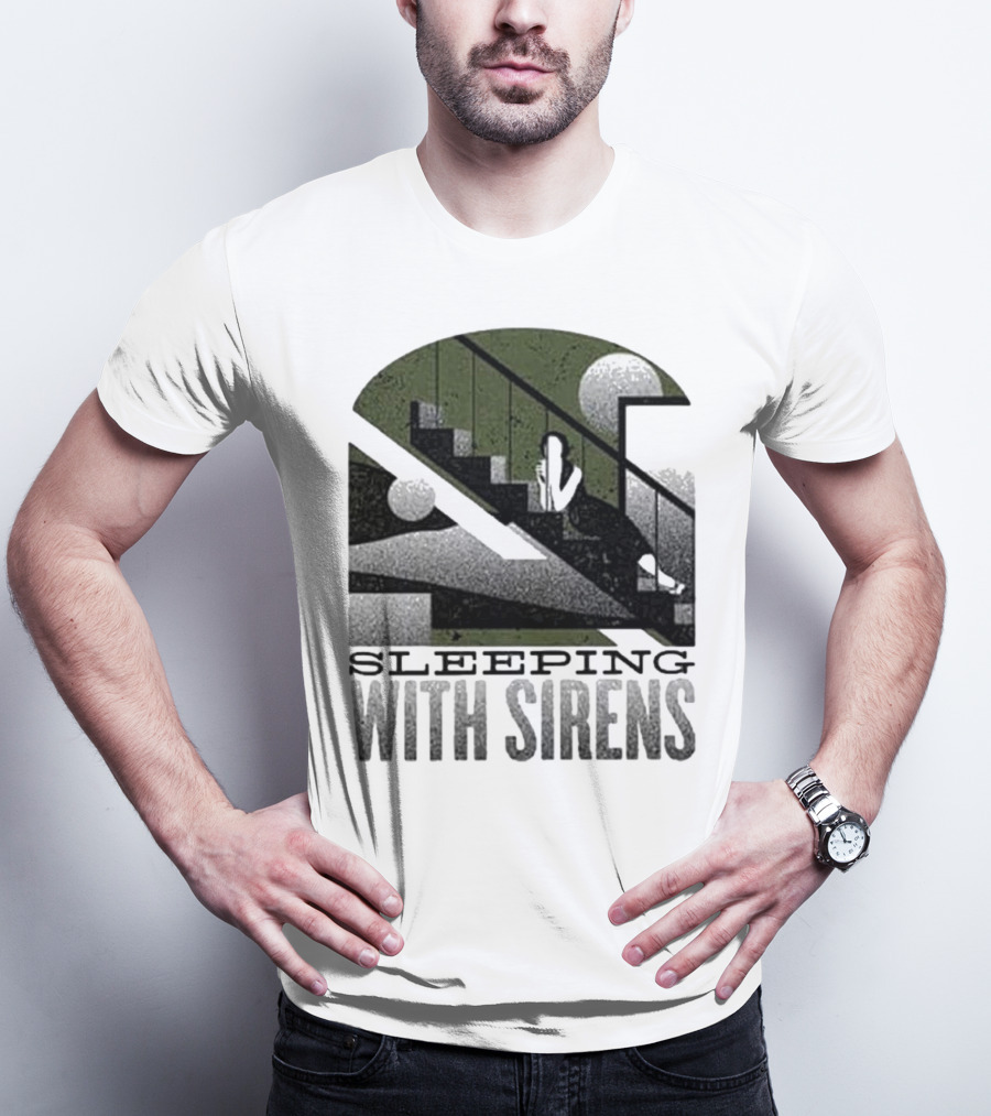 Sleeping With Sirens Stairs Retro Minimalist T-Shirt