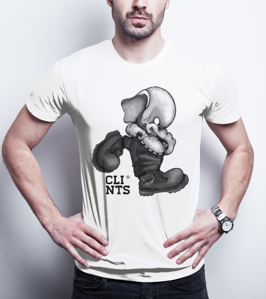 Cli Nts Stomper Character With Large Boots And Beads T-Shirt